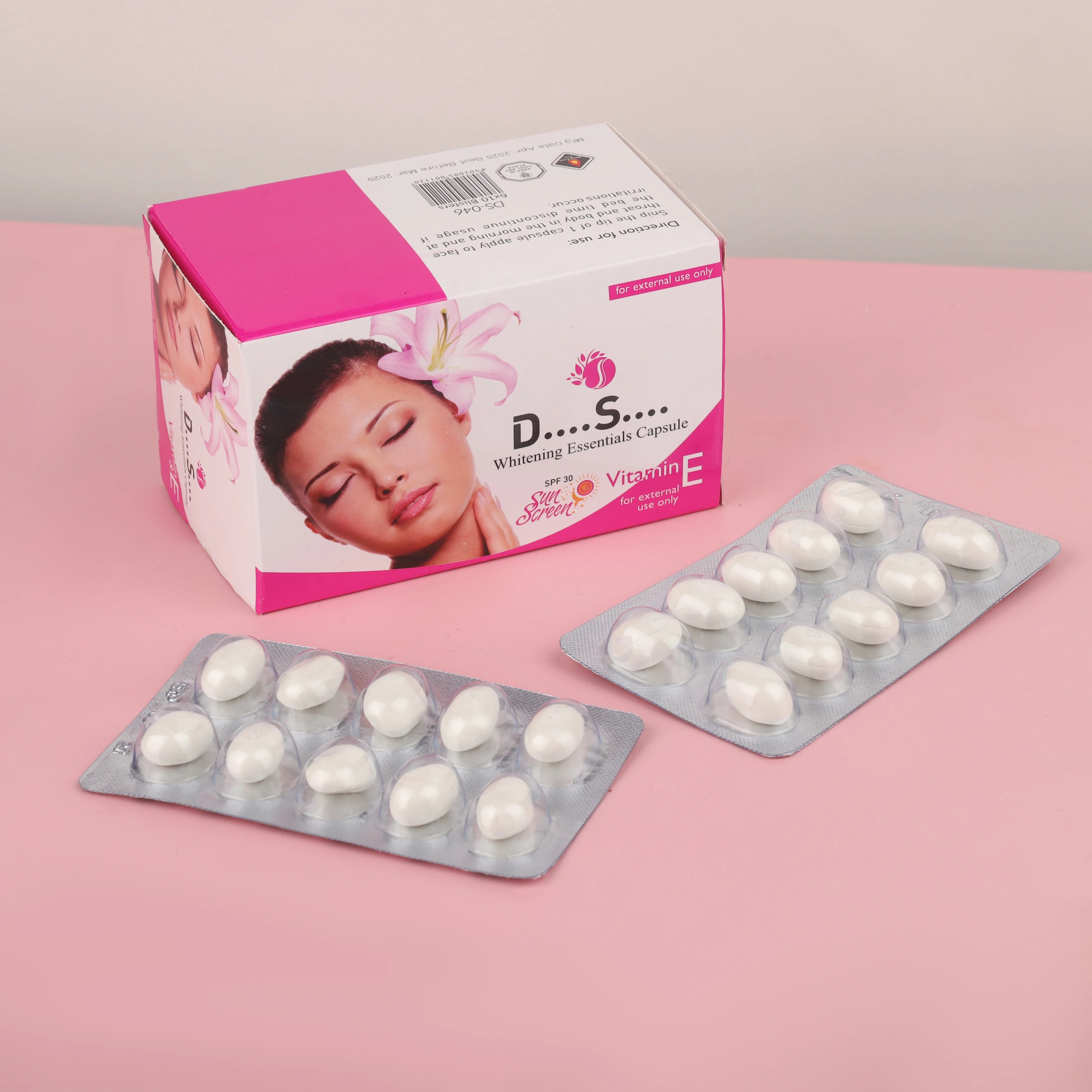 Vitamin E Whitening Capsules – Dermasense.pk